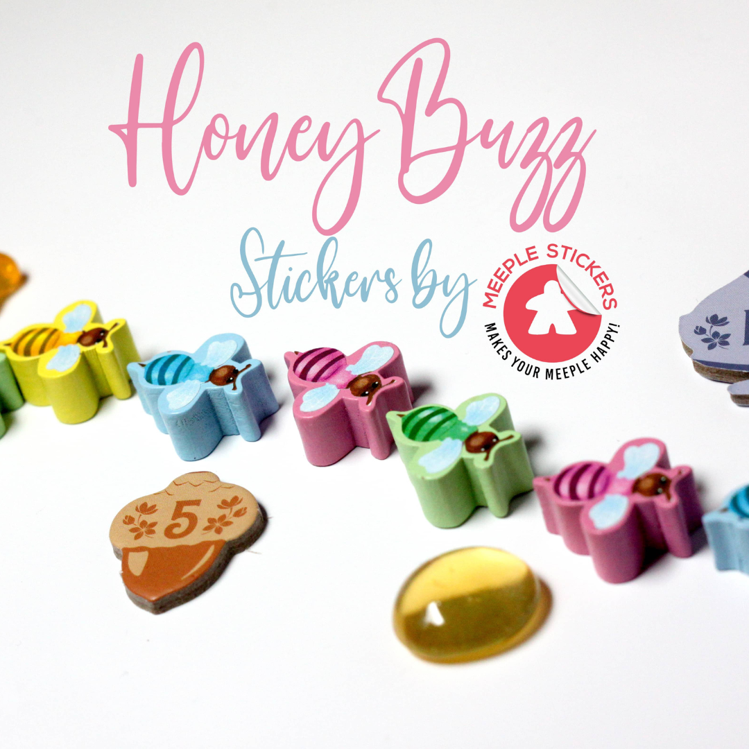 MeepleStickers: Honey Buzz – Board Game Bliss