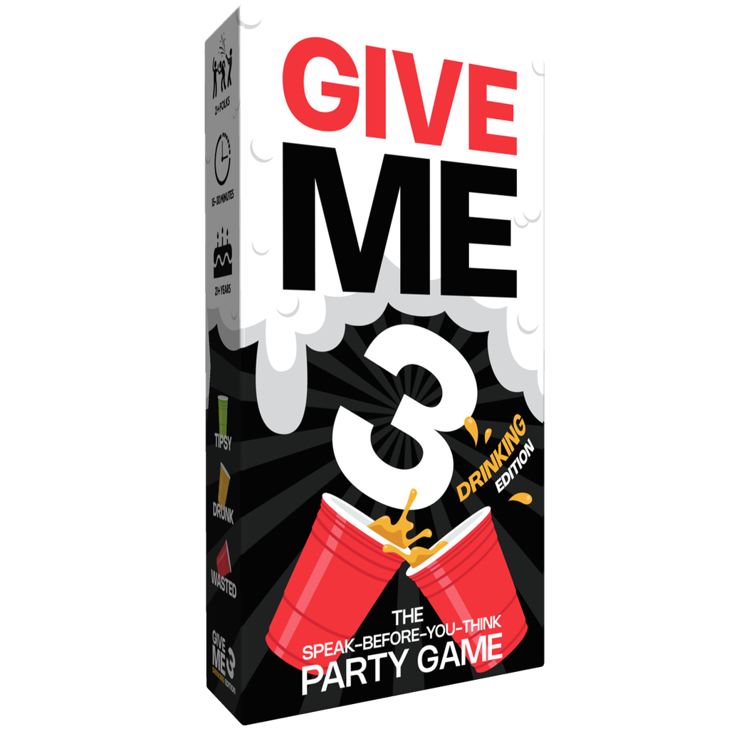 Give Me 3 - Drinking Edition – Board Game Bliss