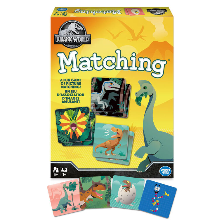 Jurassic World Matching Game – Board Game Bliss
