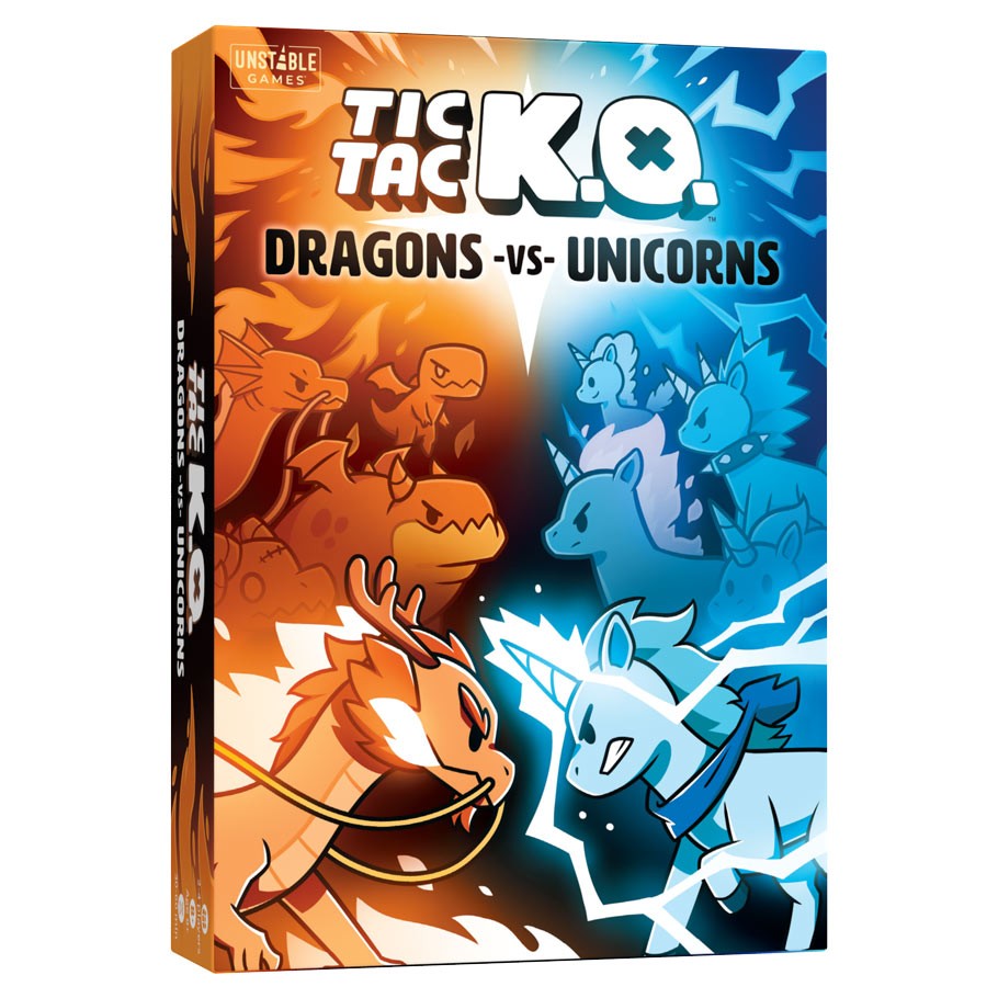 Tic Tac K.O.: Dragons vs Unicorns – Board Game Bliss