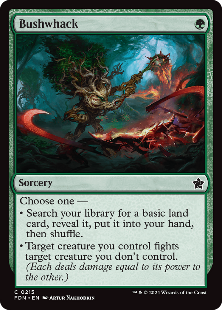 Bushwhack (FDN-215) - Foundations Foil [Common] – Board Game Bliss