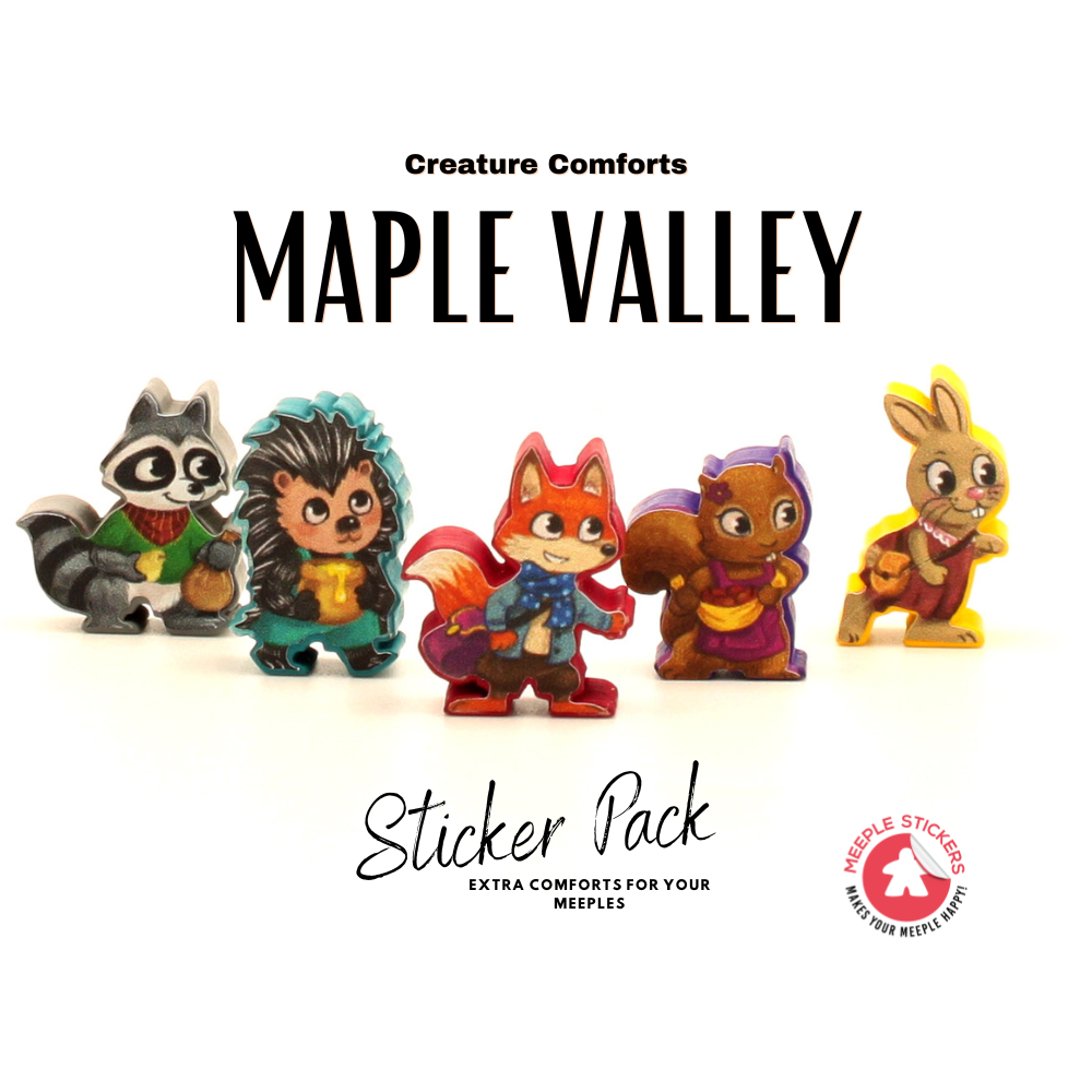 MeepleStickers: Creature Comforts – Maple Valley Sticker Set & Board ...
