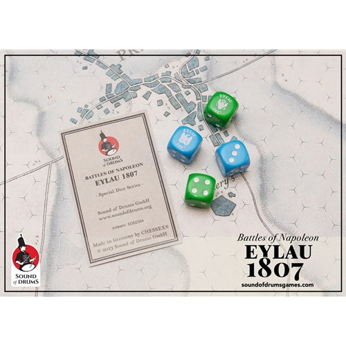 Battles of Napoleon: Volume I – EYLAU 1807: Special Dice – Board Game Bliss