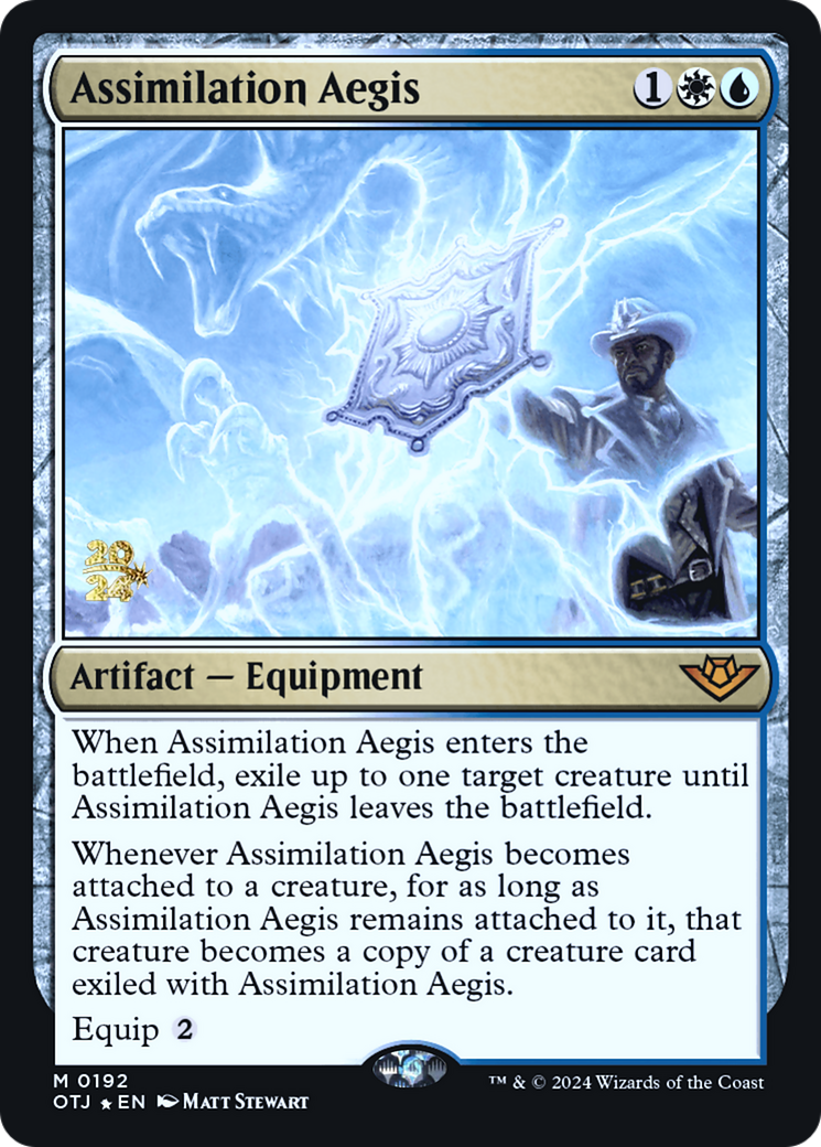 Assimilation Aegis (POTJ-192S) - Outlaws of Thunder Junction Promos Fo ...