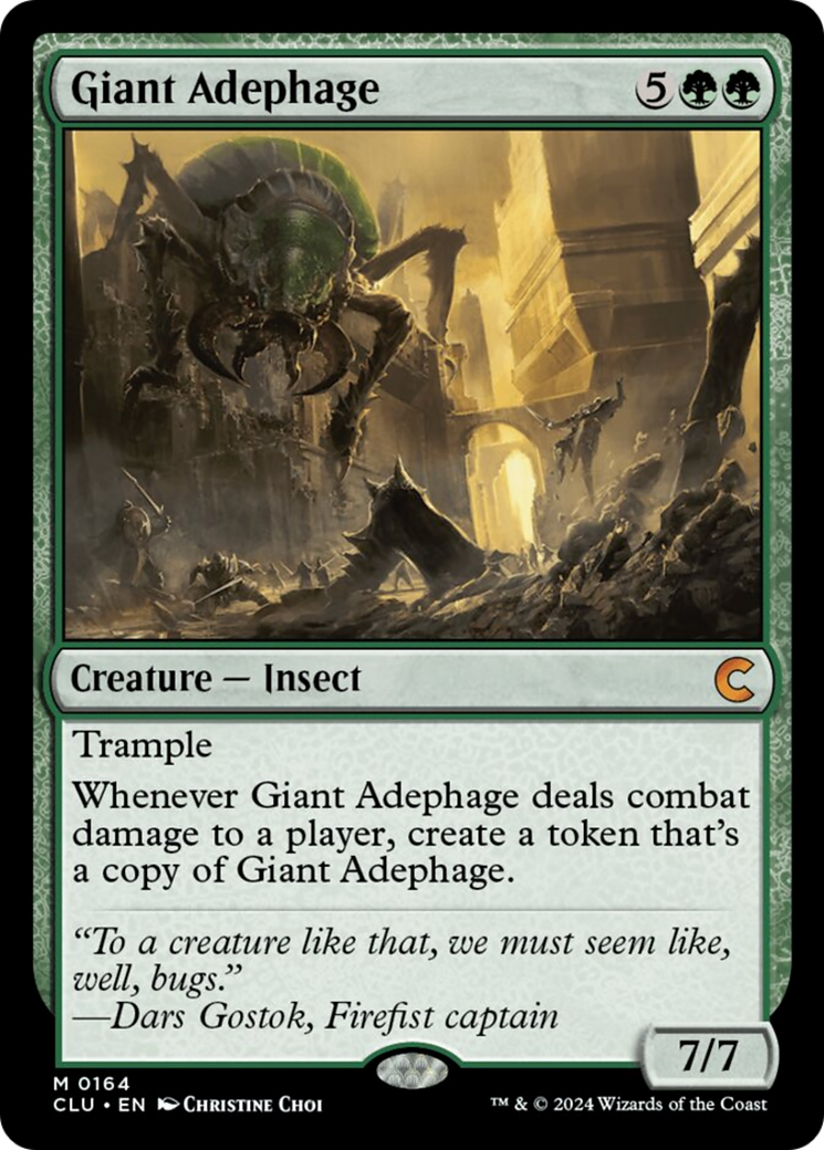 Giant Adephage (CLU-164) - Ravnica: Clue Edition [Mythic] & Board Game ...
