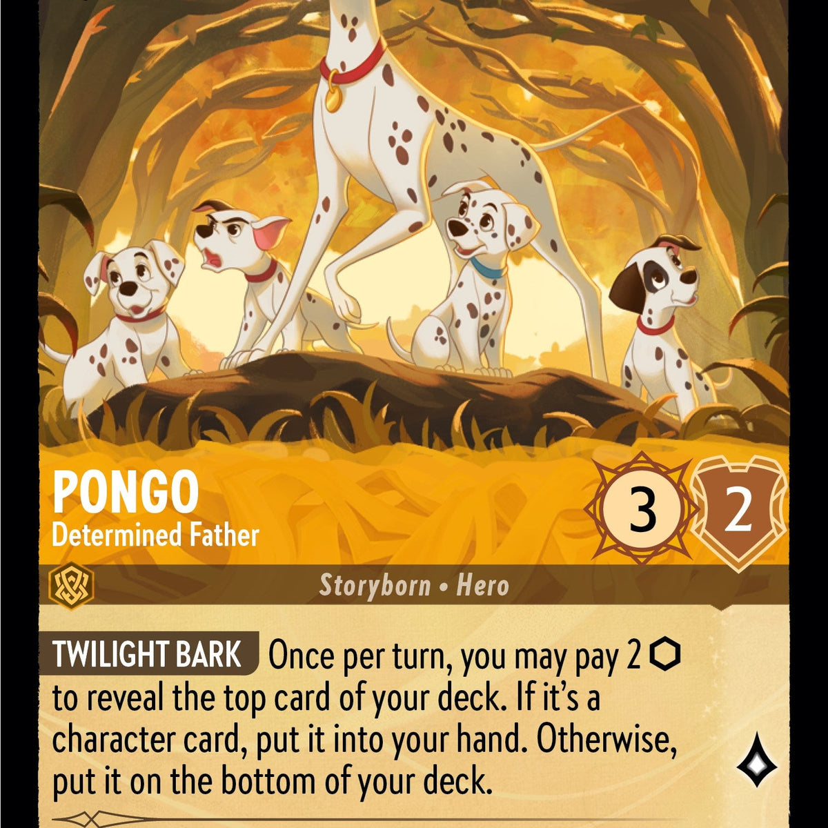 Pongo - Determined Father (19/204) - Into the Inklands [Super Rare ...