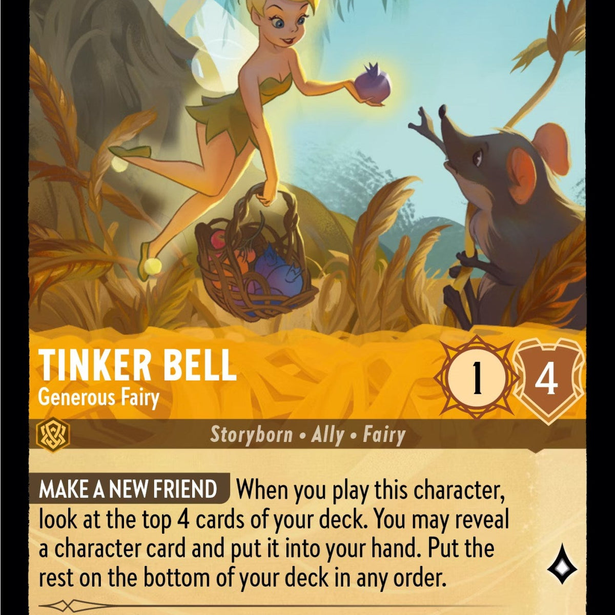 Tinker Bell - Generous Fairy (22/204) - Into the Inklands [Uncommon ...