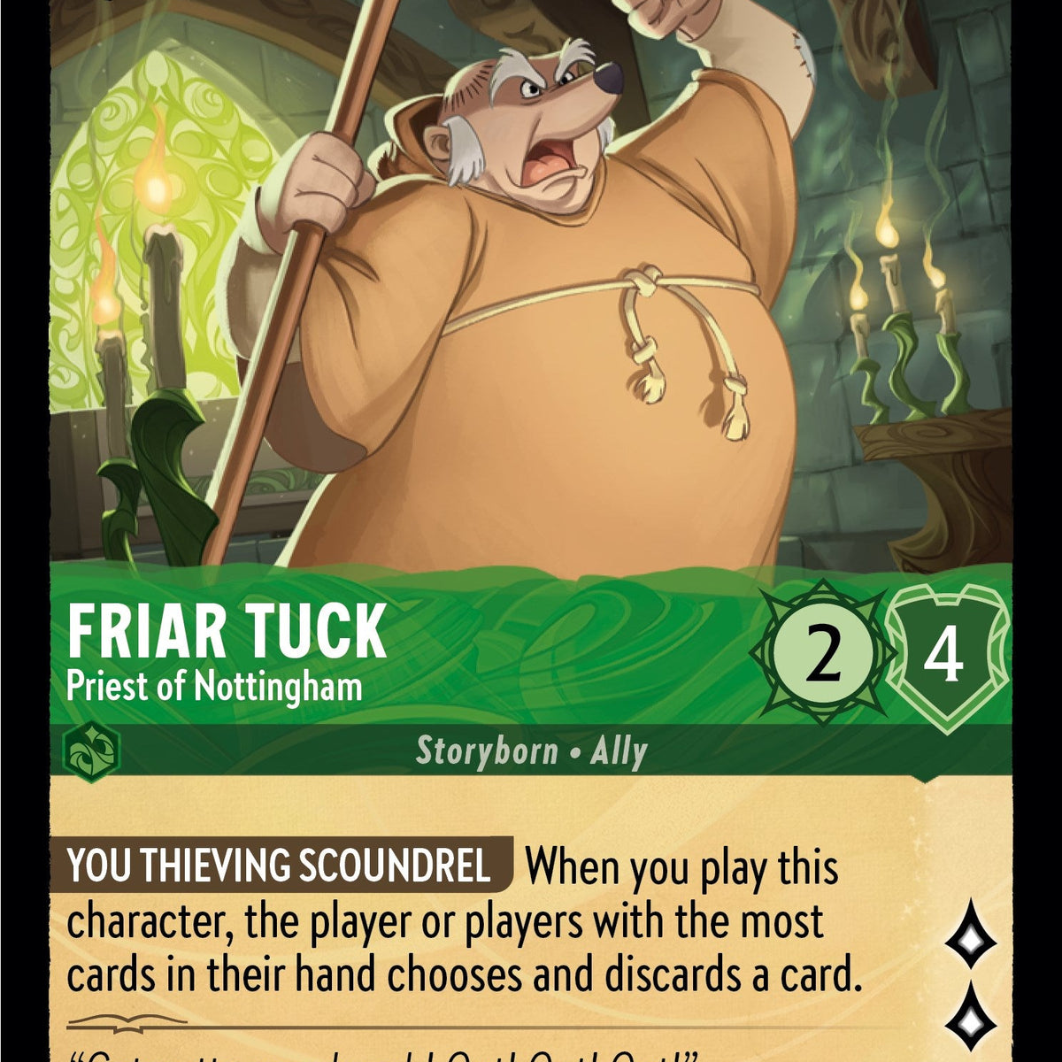 Friar Tuck - Priest of Nottingham (73/204) - Into the Inklands [Uncomm ...