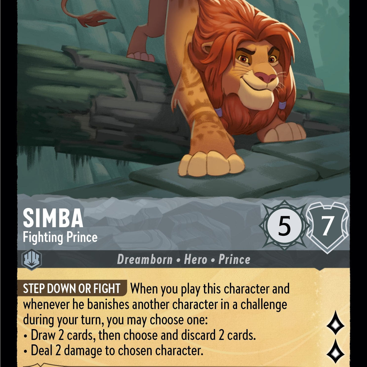 Simba - Fighting Prince (192/204) - Into the Inklands [Super Rare ...