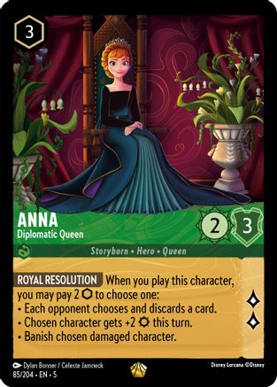 Anna - Diplomatic Queen (85/204) - Shimmering Skies [Legendary] – Board ...