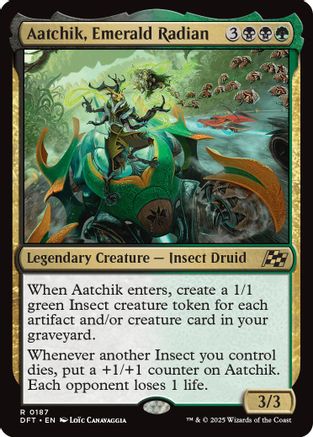Aatchik, Emerald Radian (DFT-187) - Aetherdrift Foil [Rare] – Board ...