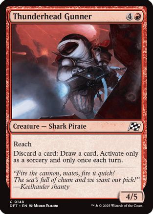 Thunderhead Gunner (DFT-148) - Aetherdrift Foil [Common] – Board Game Bliss