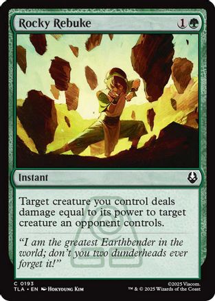 Rocky Rebuke (TLA-193) - Avatar: The Last Airbender [Common] – Board ...
