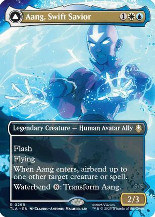 Aang, Swift Savior (0298) (Borderless) (TLA-298) - Avatar: The Last Ai ...