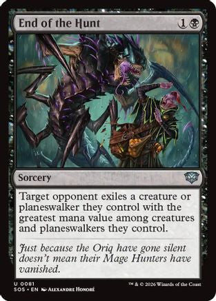 End of the Hunt (SOS-081) - Secrets of Strixhaven Foil [Uncommon ...