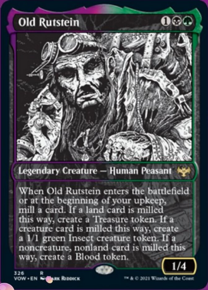 Old Rutstein (VOW-326) - Innistrad: Crimson Vow: (Showcase) [Rare ...