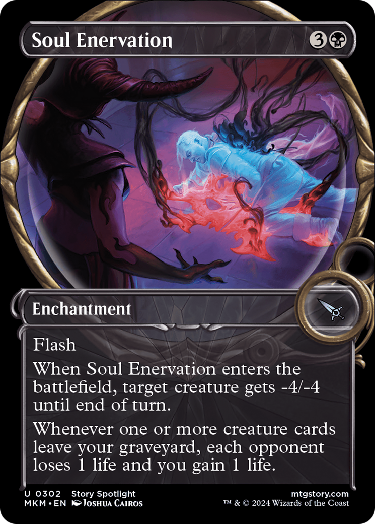 Soul Enervation (MKM-302) - Murders at Karlov Manor: (Showcase) Foil ...