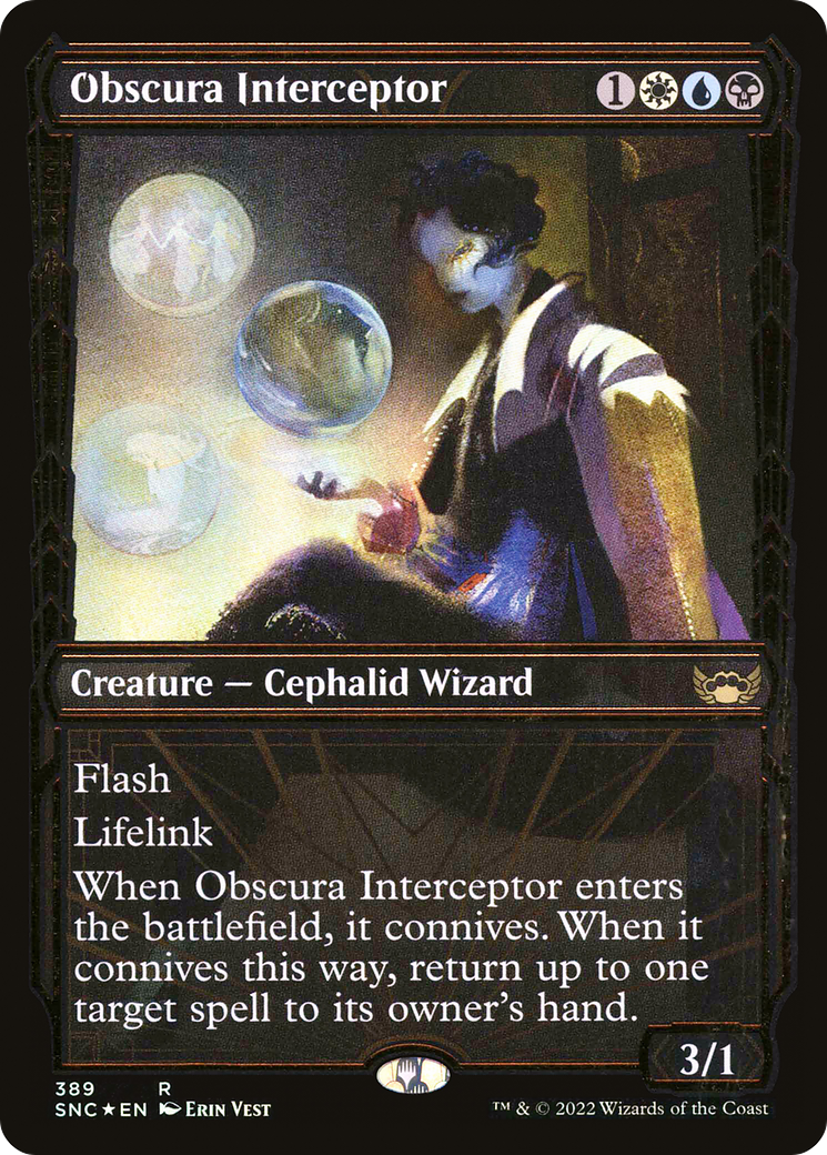 Obscura Interceptor (SNC-389) - Streets of New Capenna: (Showcase) Foi ...