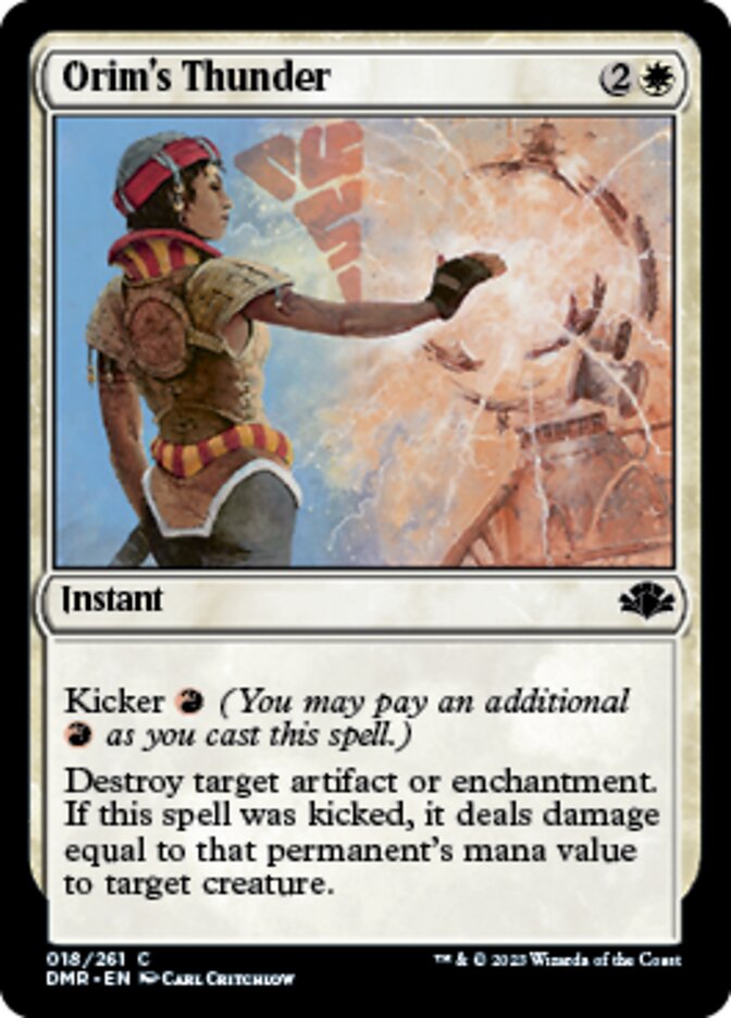 Orim's Thunder (DMR-018) - Dominaria Remastered [Common] – Board Game Bliss