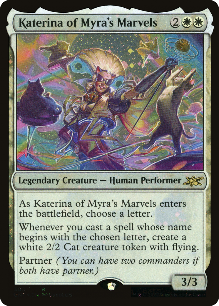 Katerina of Myra's Marvels (UNF-302) - Unfinity Galaxy Foil [Rare ...