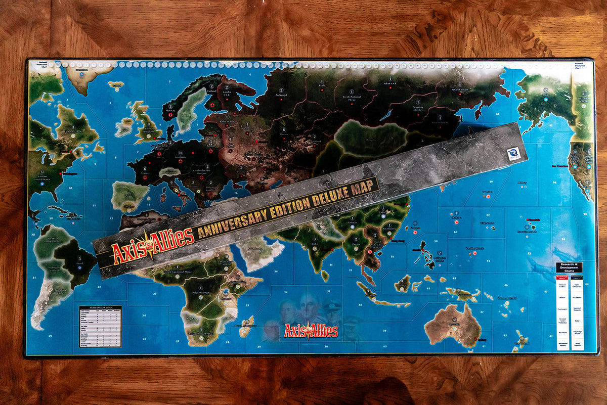 Axis & Allies: Anniversary Edition Deluxe Map – Board Game Bliss