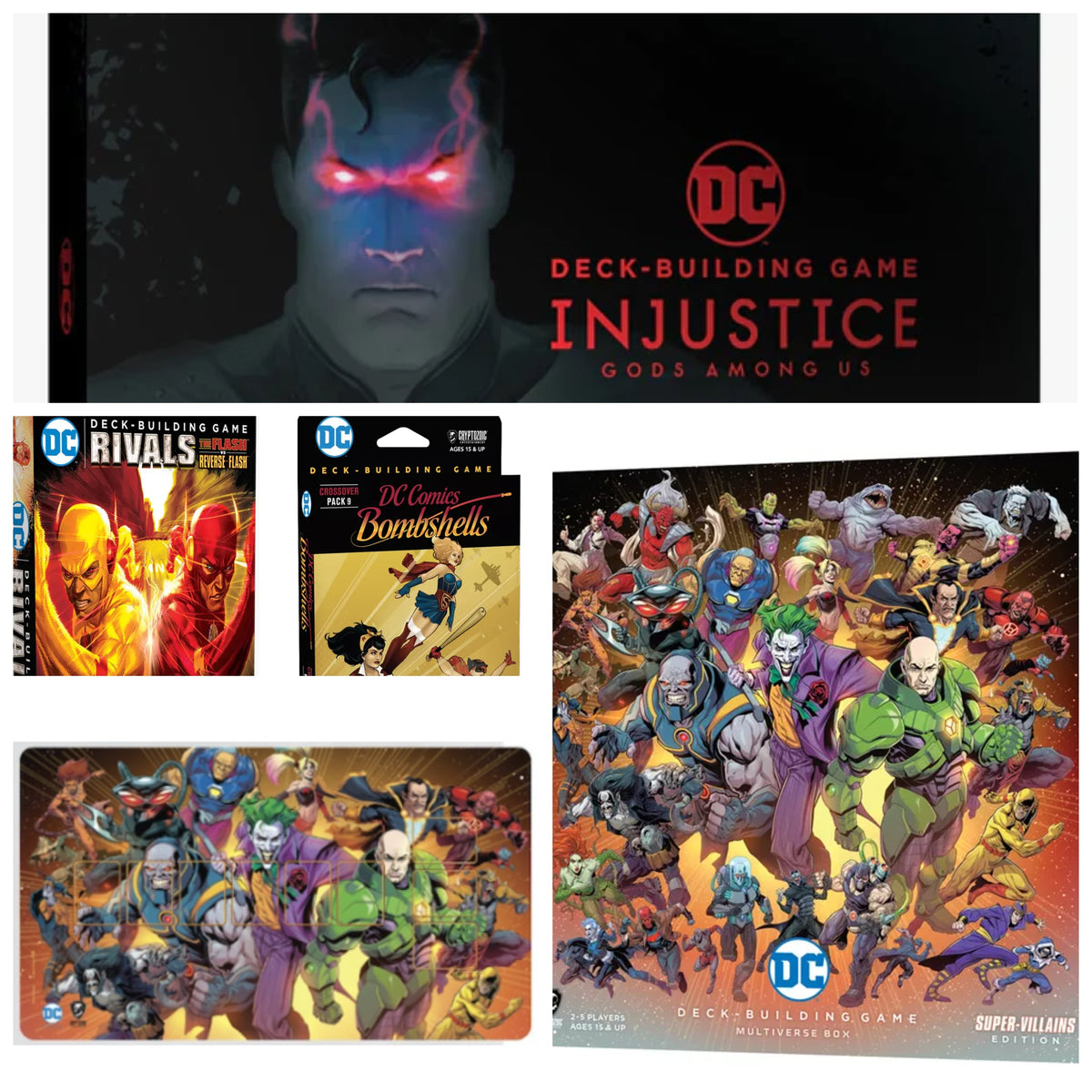 DC Deck-Building Game: Injustice Kickstarter Bundle – Board Game Bliss