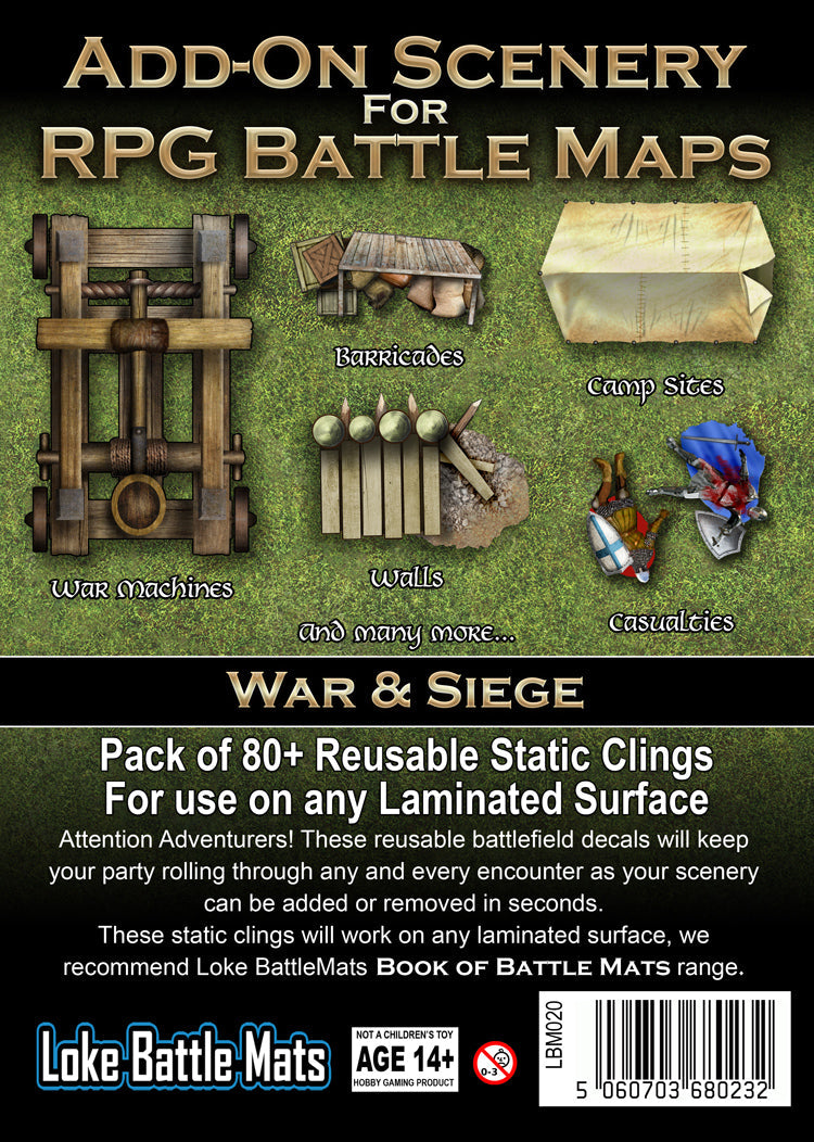Add-On Scenery for RPG Maps - War & Siege – Board Game Bliss