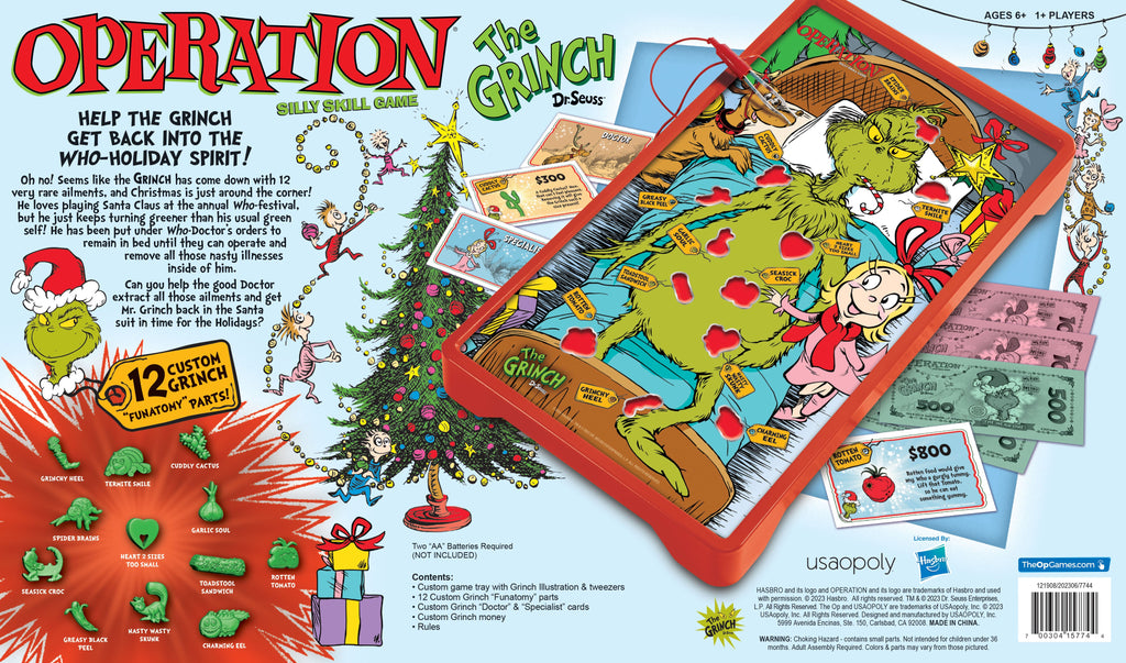 Operation®: The Grinch & Board Game & Board Game Bliss