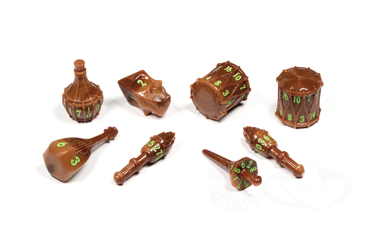 PolyHero Bard 8 Dice Set - Woodland Verse – Board Game Bliss