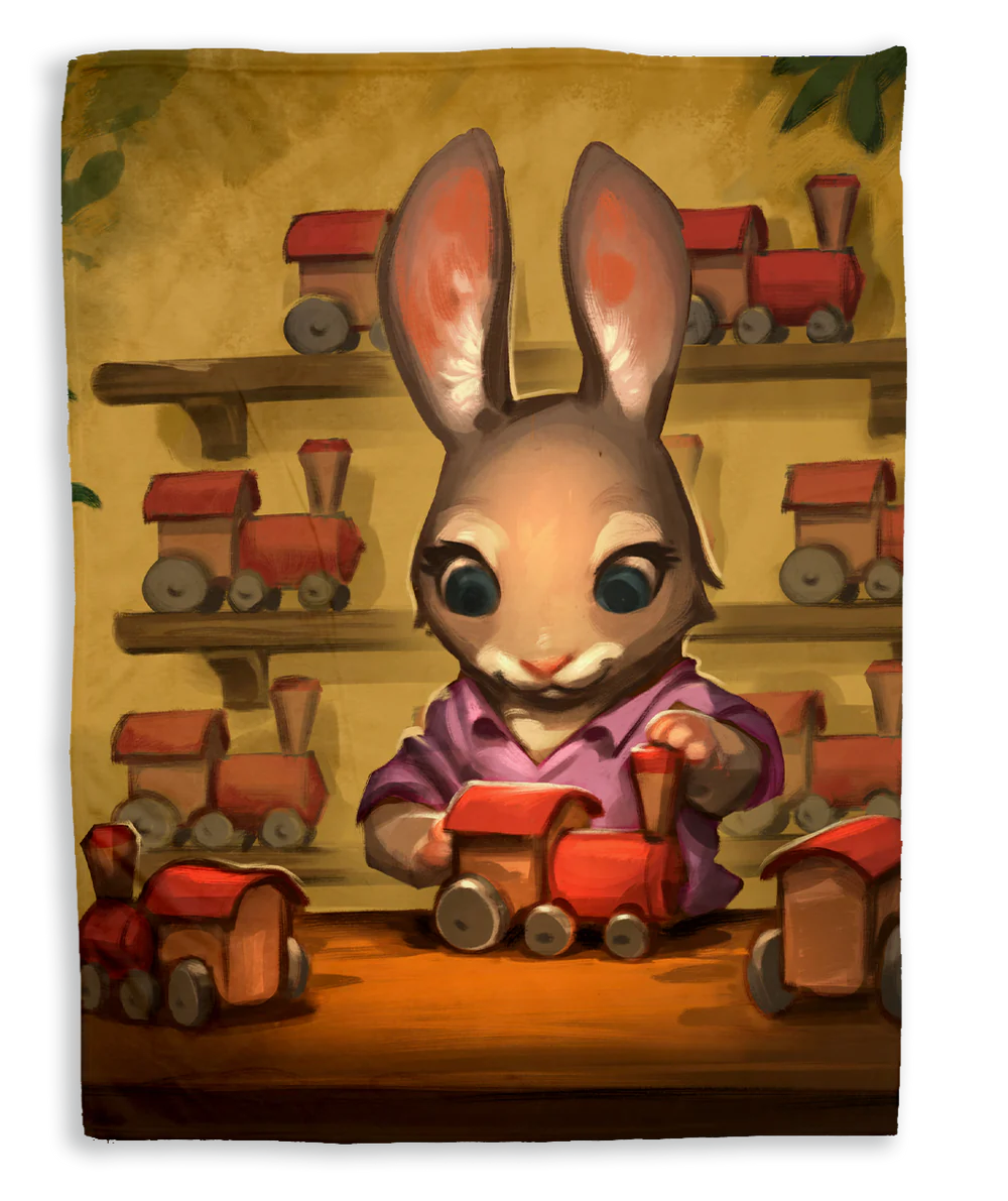 Everdell Cozy Critters Blanket (Toymaker) – Board Game Bliss