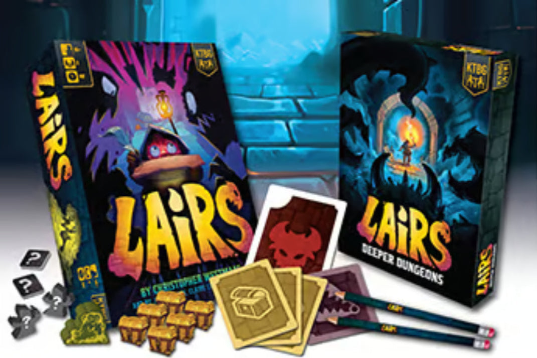 Lairs + Deeper Dungeon Expansion (Kickstarter Edition) – Board Game Bliss