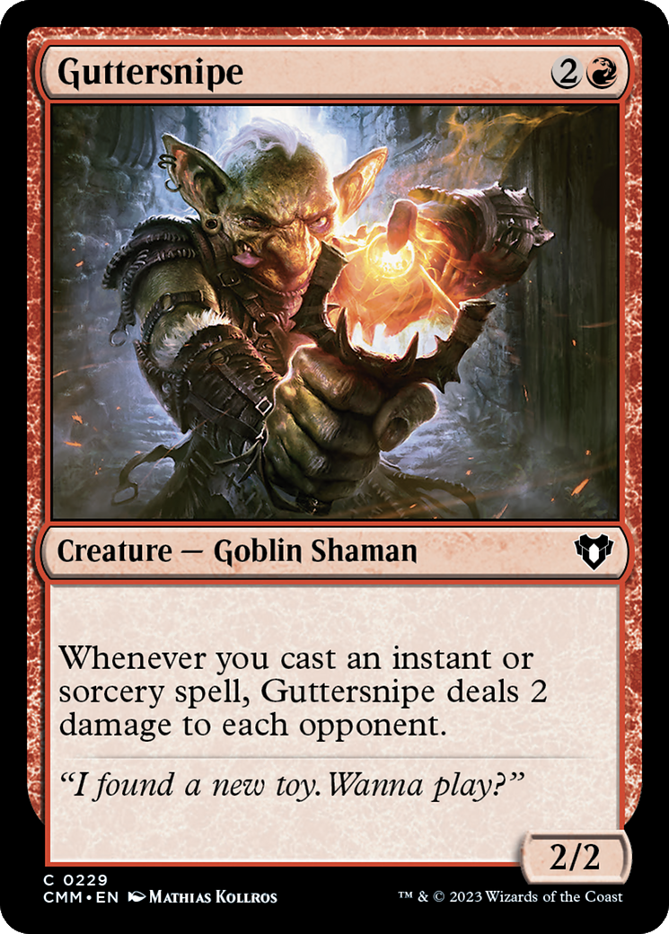 Guttersnipe (CMM-229) - Commander Masters [Common] – Board Game Bliss