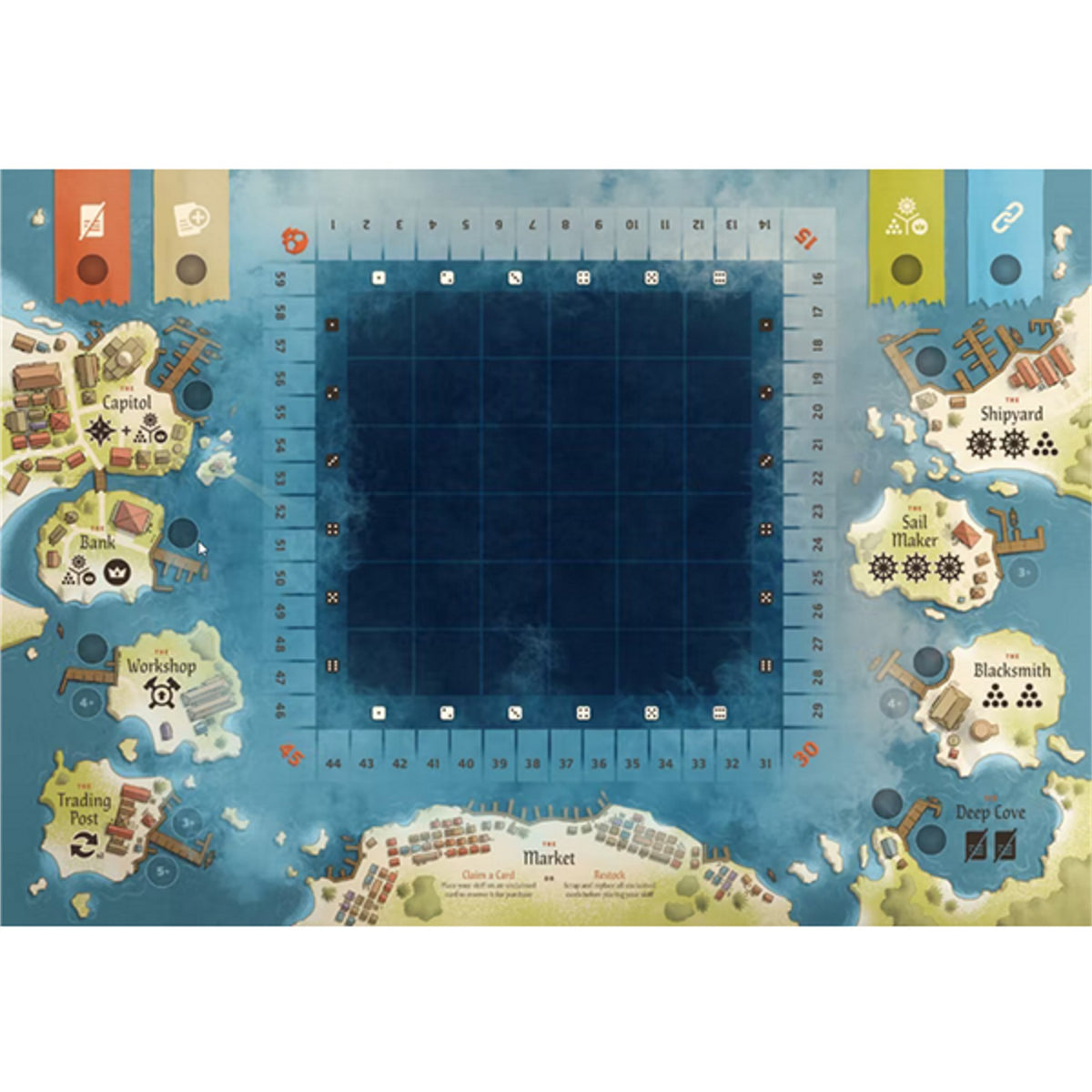 Seas of Havoc: Neoprene Mat – Board Game Bliss