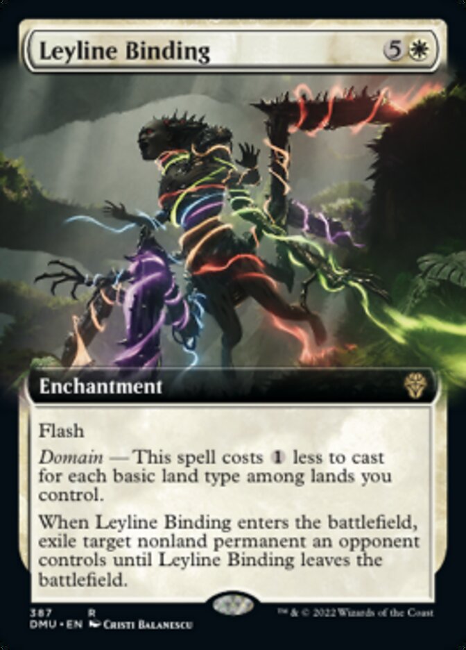 Leyline Binding (DMU-387) - Dominaria United: (Extended Art) [Rare ...