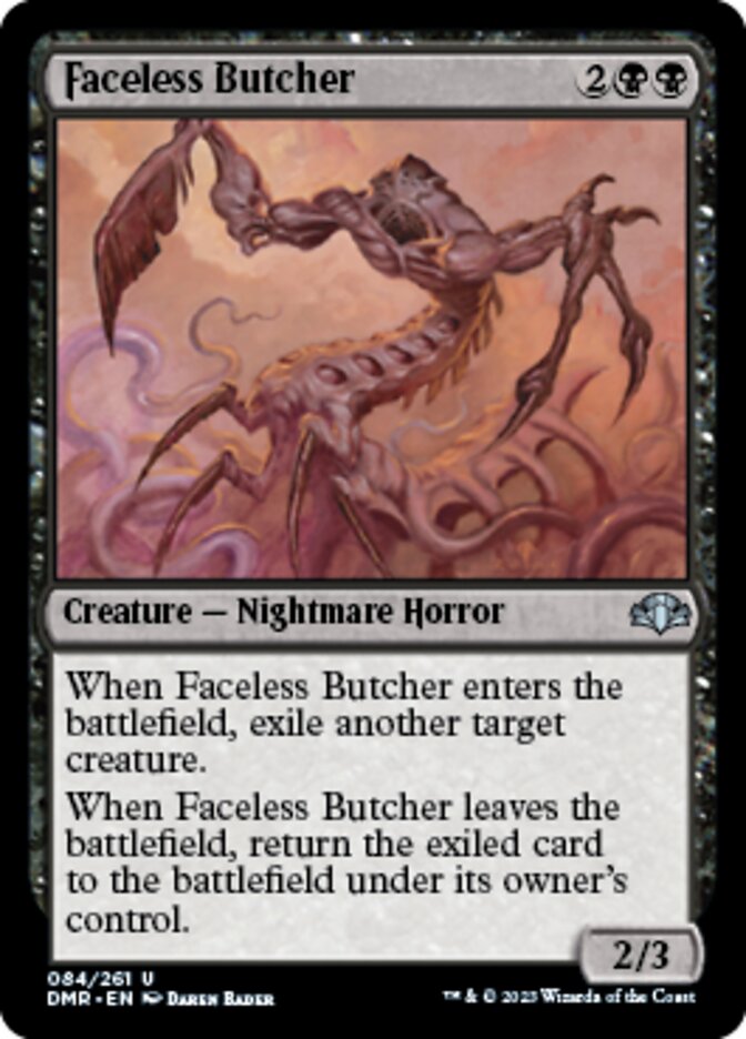 Faceless Butcher (DMR-084) - Dominaria Remastered [Uncommon] – Board ...