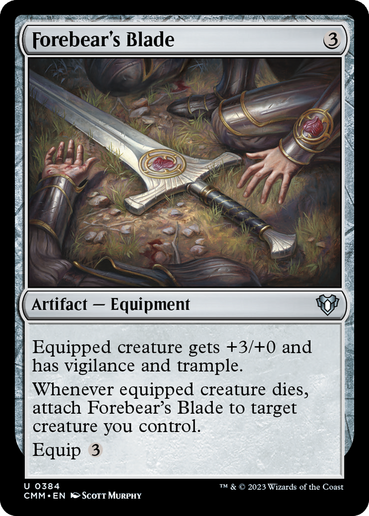 Forebear's Blade (CMM-384) - Commander Masters [Uncommon] – Board Game ...