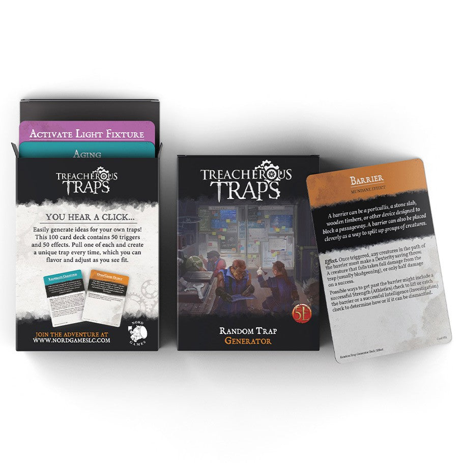 Dungeons & Dragons 5E - Random Trap Generator Deck – Board Game Bliss