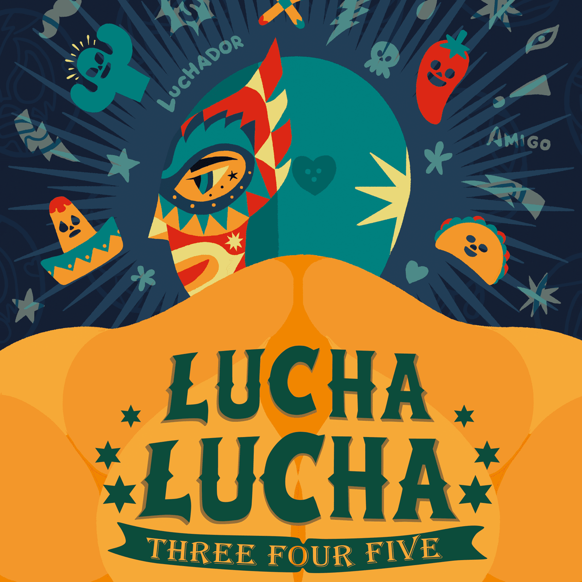 LUCHA LUCHA Three Four Five – Board Game Bliss