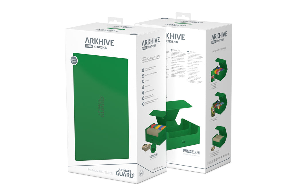 Ultimate Guard - Arkhive 800+ XenoSkin Monocolor (Green) & Board Game ...