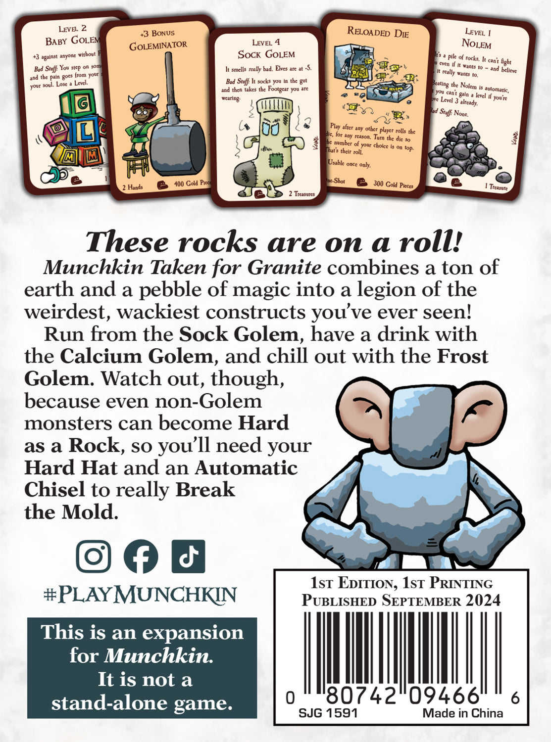 Munchkin: Taken for Granite *PRE-ORDER* – Board Game Bliss