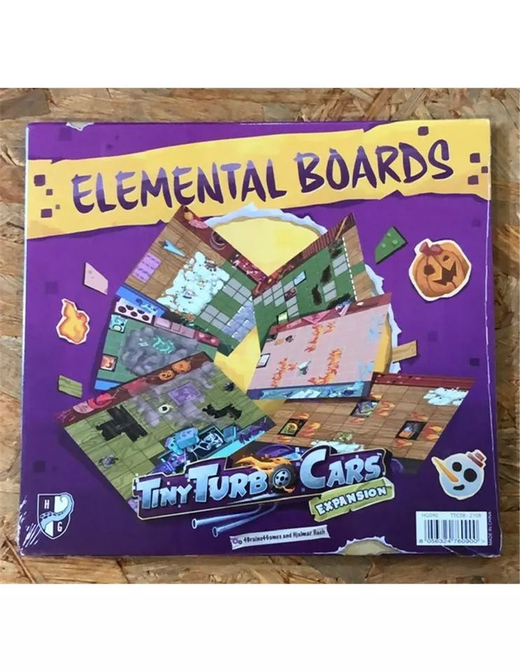 Tiny Turbo Cars: Elemental Boards Expansion – Board Game Bliss