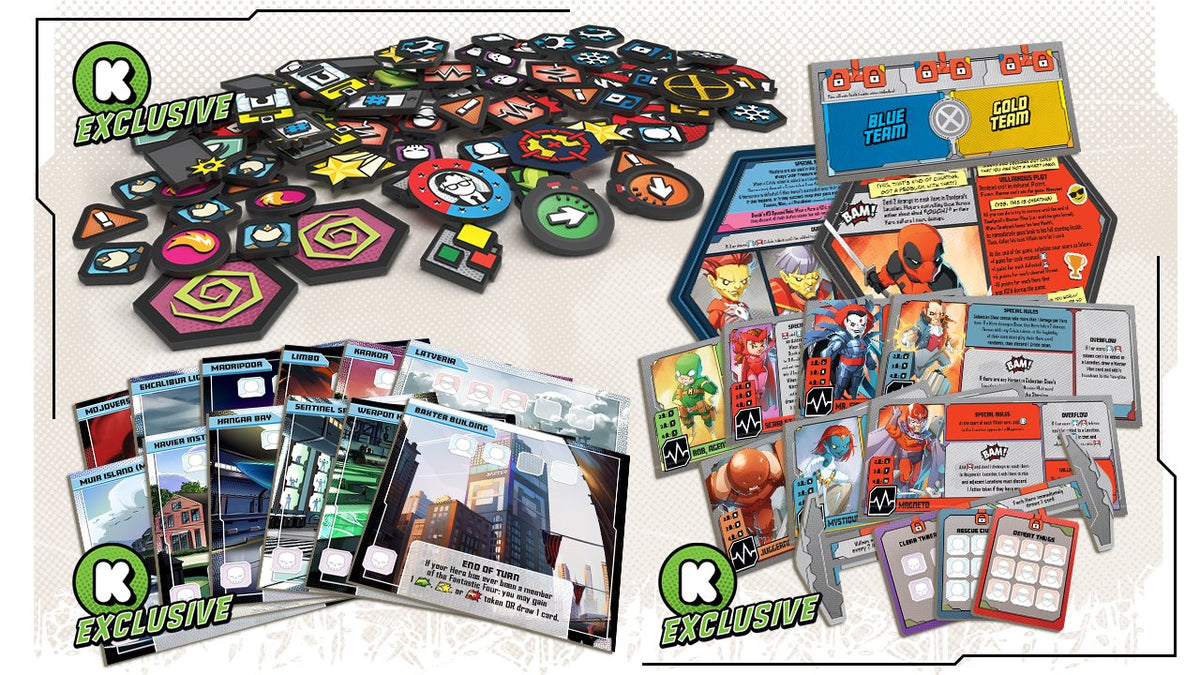 Marvel United: X-Men Bling Bundle – Board Game Bliss