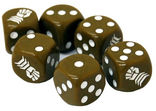 Tanks: Armoured Fist Dice Set (6) & Board Game & Board Game Bliss