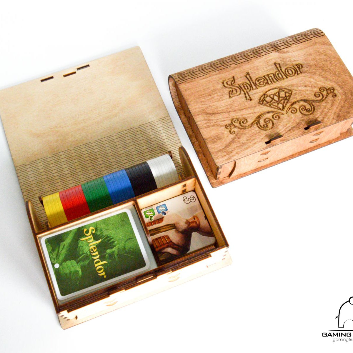 Gaming Trunk - Splendid Box for Sleeved Cards, for Splendor plus Noble ...