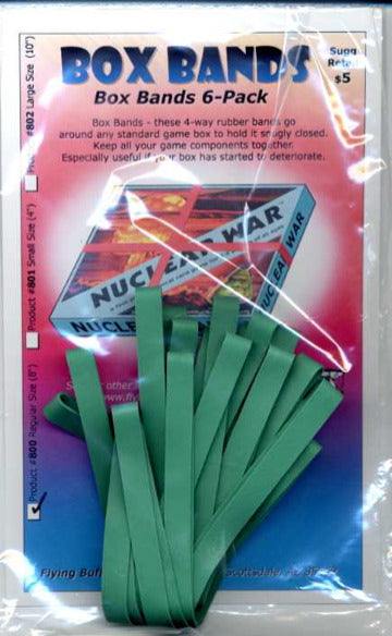 Board Game Box Rubber Bands 8" (Medium Green 6 pk) – Board Game Bliss