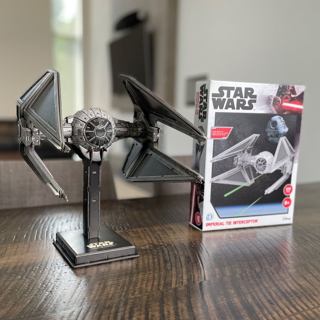 3D Puzzle: Star Wars TIE Interceptor IN Fighter – Board Game Bliss