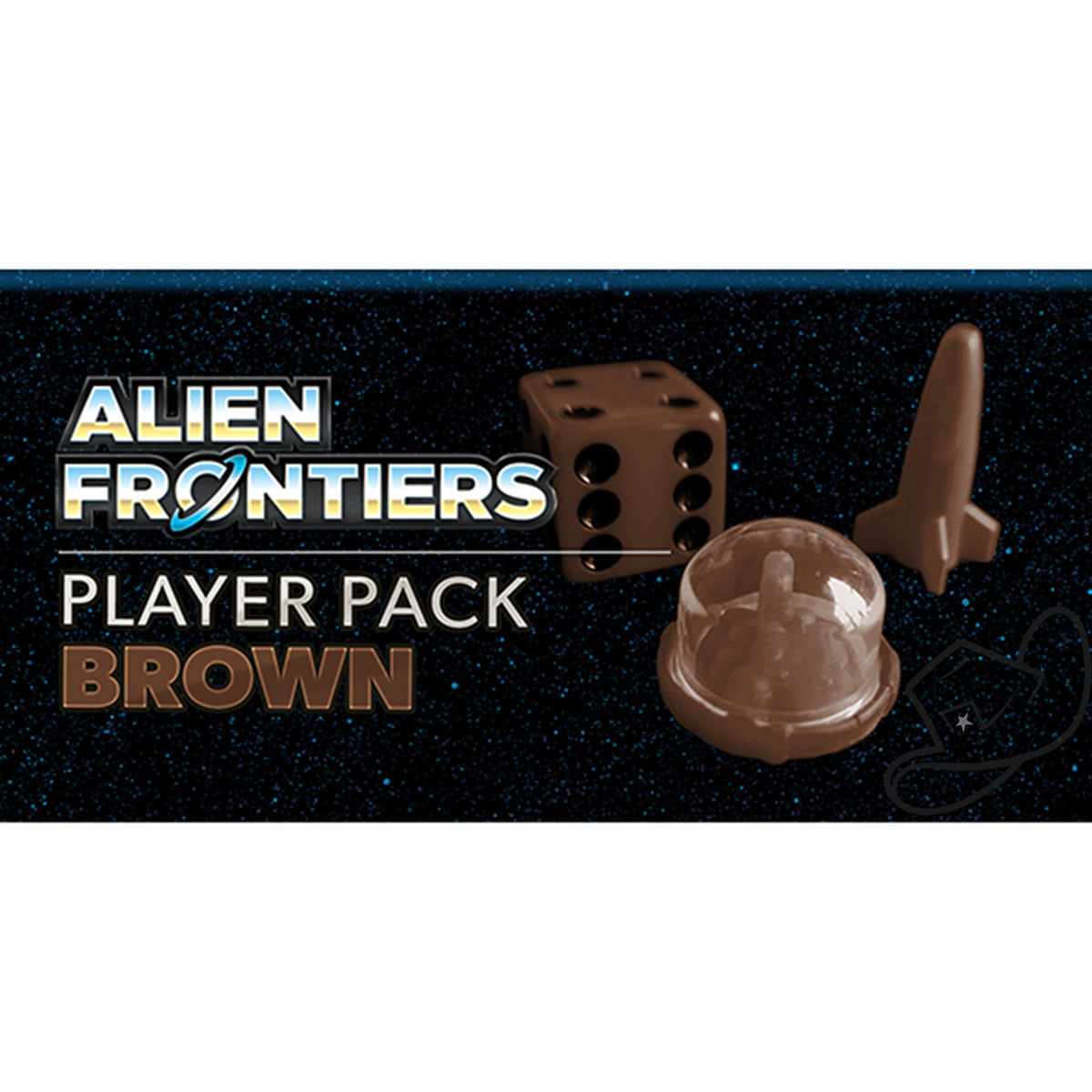 Alien Frontiers Alternate Color Player Piece Set - Brown – Board Game Bliss