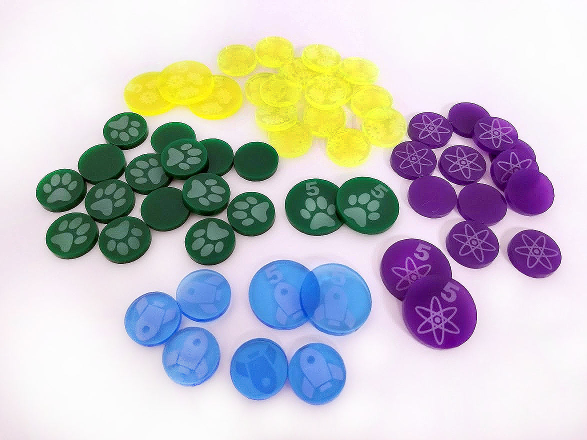 Top Shelf Gamer - Acrylic Resource Tokens compatible with Terraforming ...