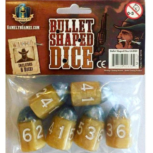 Tiny Epic Western - Bullet Shaped Dice – Board Game Bliss