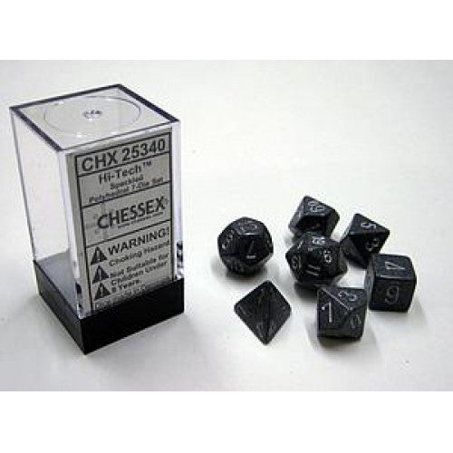 Chessex - 7 Piece - Speckled - Hi-Tech – Board Game Bliss